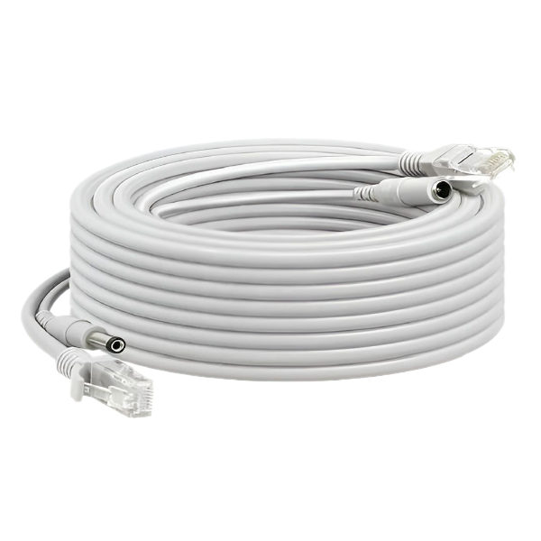 Cable ISON-SS8763 YJS-NP100M-5M RJ45+DC network power cable 100M 5M ...